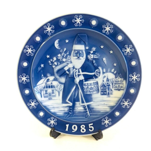Holiday | Vintage Dansk Santa Spirit Of Christmas 1985 Collector Plate ...